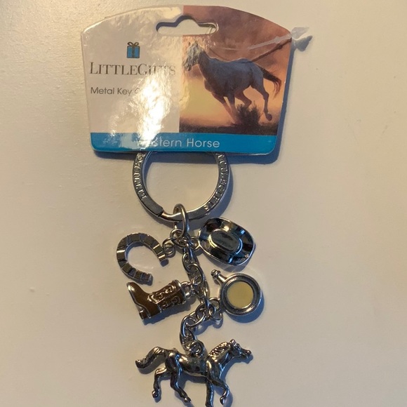 Little Gifts | Accessories | Little Gifts Western Horse Metal Key Chain ...